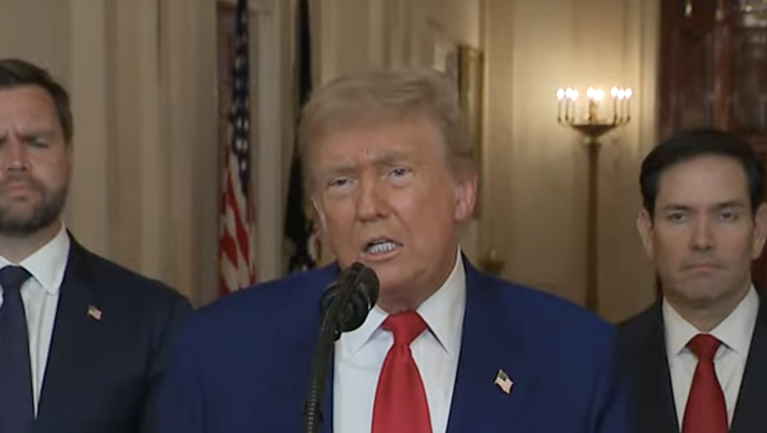 "We Love You, God": President Trump Prays On Live TV After U.S. Strike ...