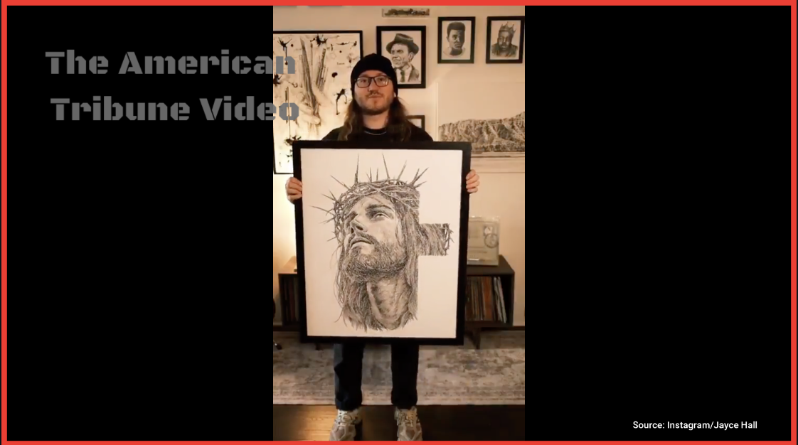 Watch: Artist Creates Image Of Jesus Christ With Crown Of Thorns On The ...